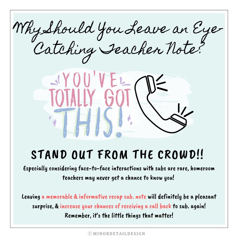 Substitute Teacher Resource, Editable Teacher Note, Substitute Teacher ...
