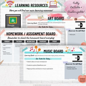 Virtual Classroom Template, Digital Classroom Backdrop, Google Slides ...