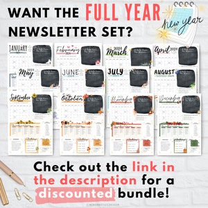 Editable School Newsletter, Monthly Newsletter, October Newsletter ...