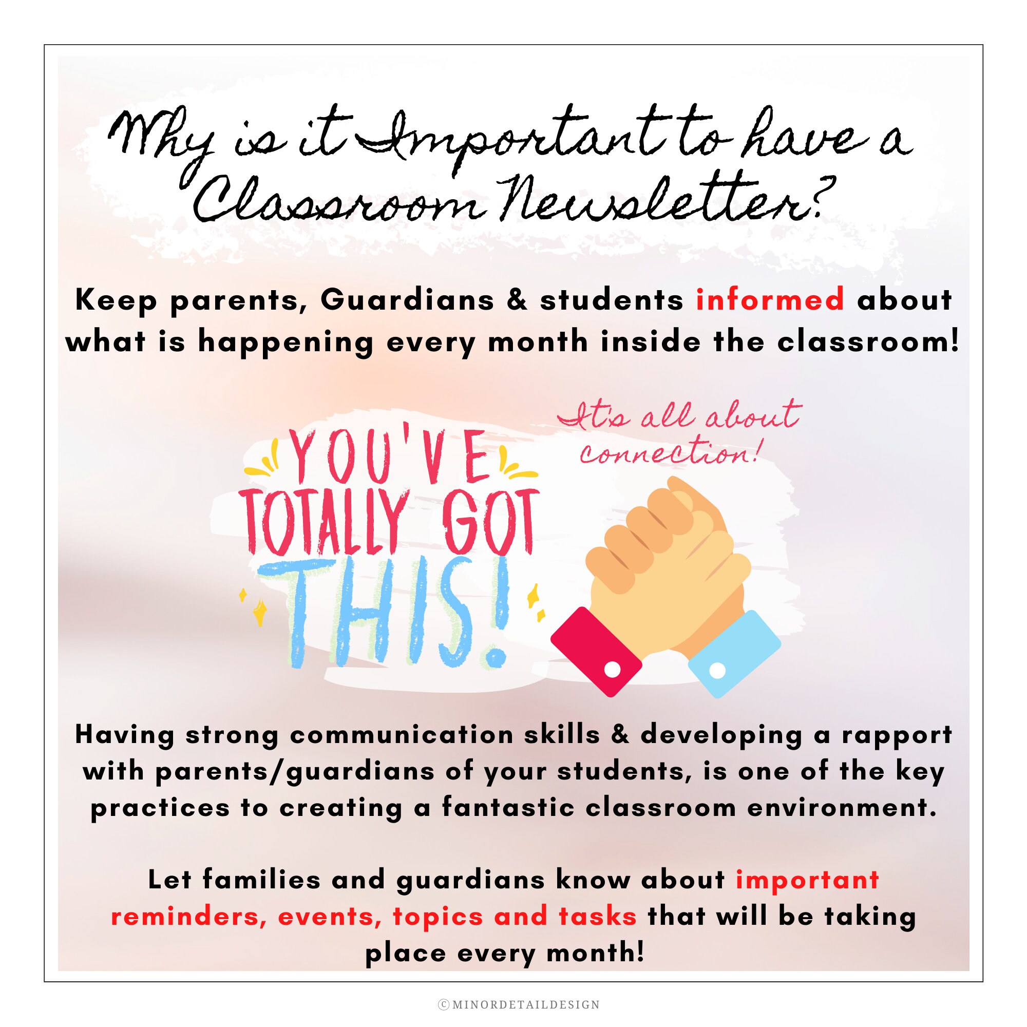 Editable School Newsletter April Newsletter Classroom - Etsy