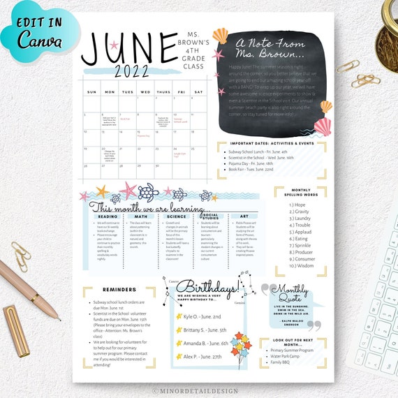 Templates Paper & Party Supplies School Notes Parent Teacher ...