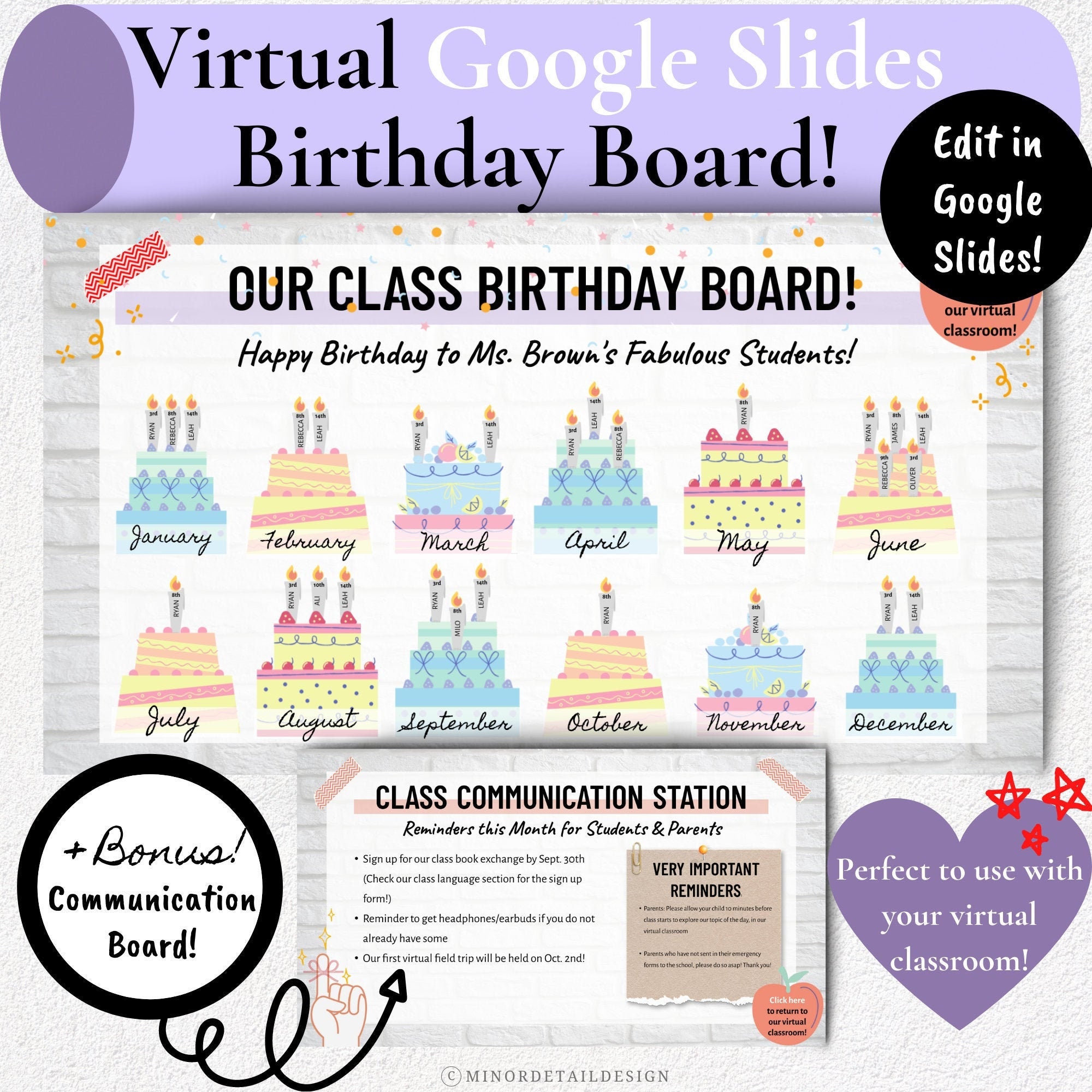 Virtual Birthday Classroom, Birthday Bitmoji Classroom, Happy Birthday ...