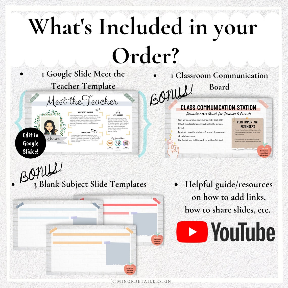 Meet the Teacher Google Slide, Virtual Meet the Teacher Template ...