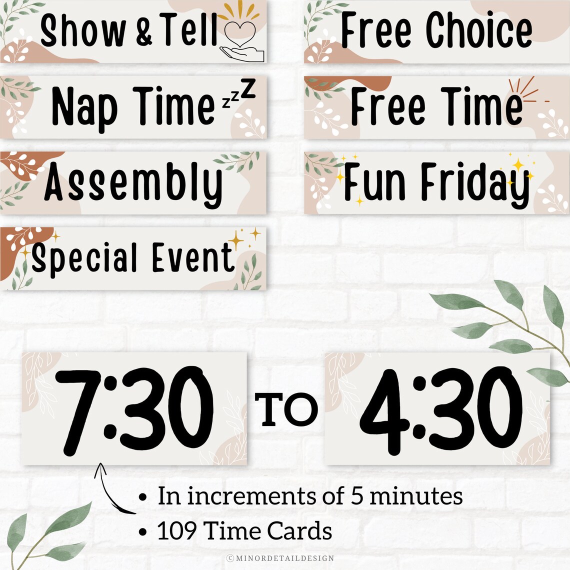 EDITABLE Daily Schedule Cards Editable Classroom Schedule - Etsy