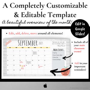 GOOGLE SLIDES CALENDAR, Virtual Calendar Classroom, Digital Classroom ...