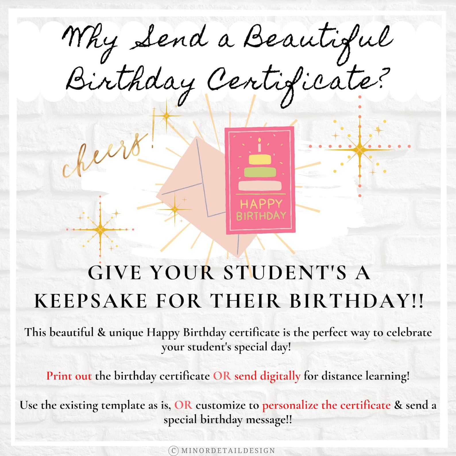 Happy Birthday Certificate, Happy Birthday Award, Certificate for ...