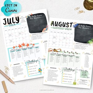Editable School Newsletter, Monthly Classroom Newsletter, 12 Month ...