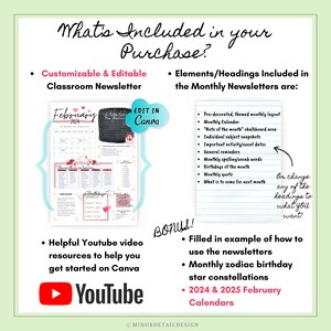 February Newsletter, Classroom Newsletter Printable, Valentines ...