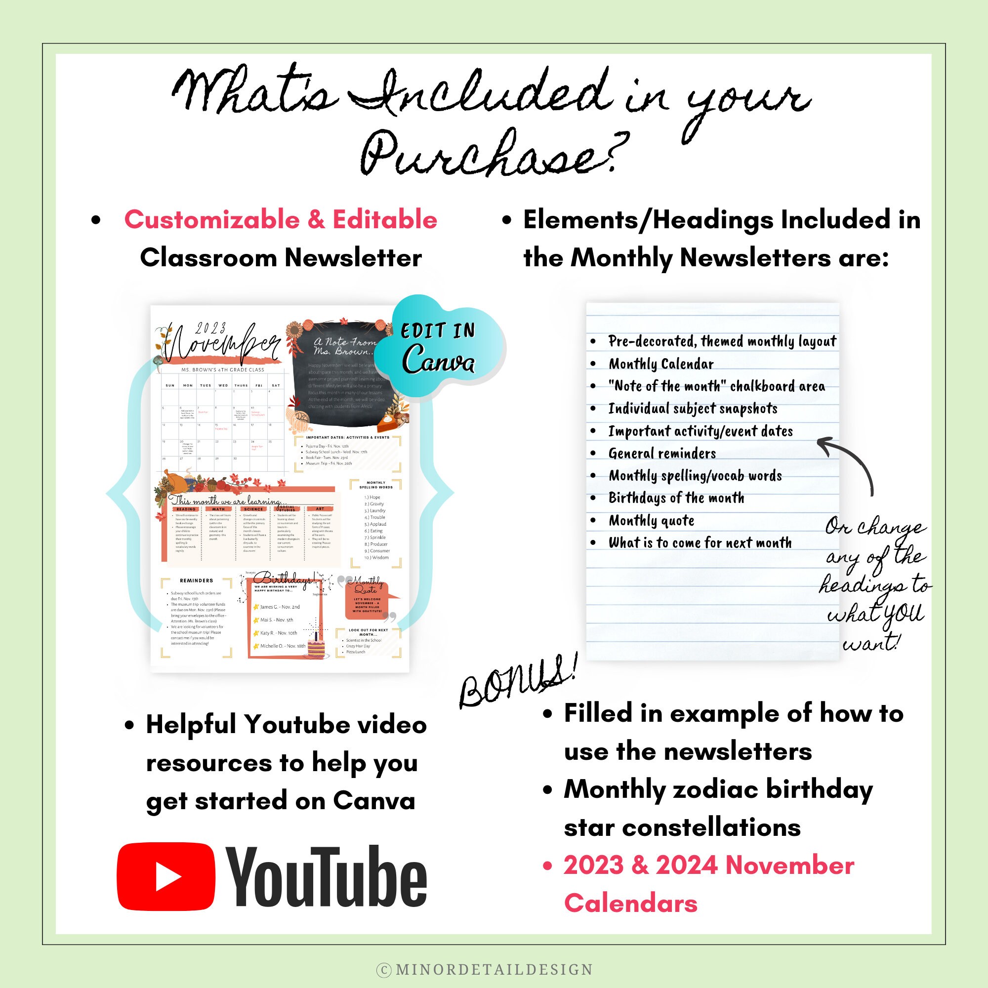 November Newsletter Winter Newsletter Editable Classroom - Etsy Canada
