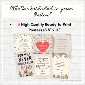 Boho Classroom Posters, Kindness Posters for Classroom, Classroom ...