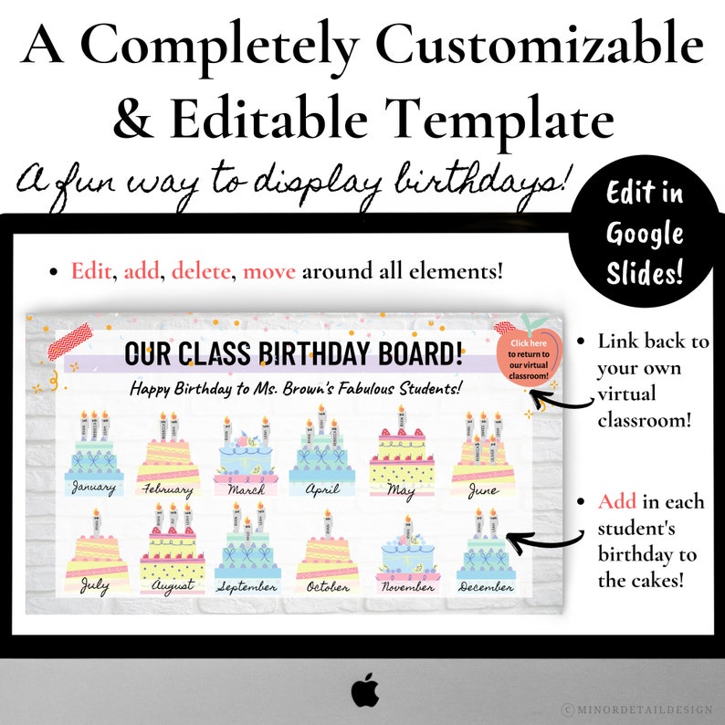 Virtual Birthday Classroom, Birthday Bitmoji Classroom, Happy Birthday ...