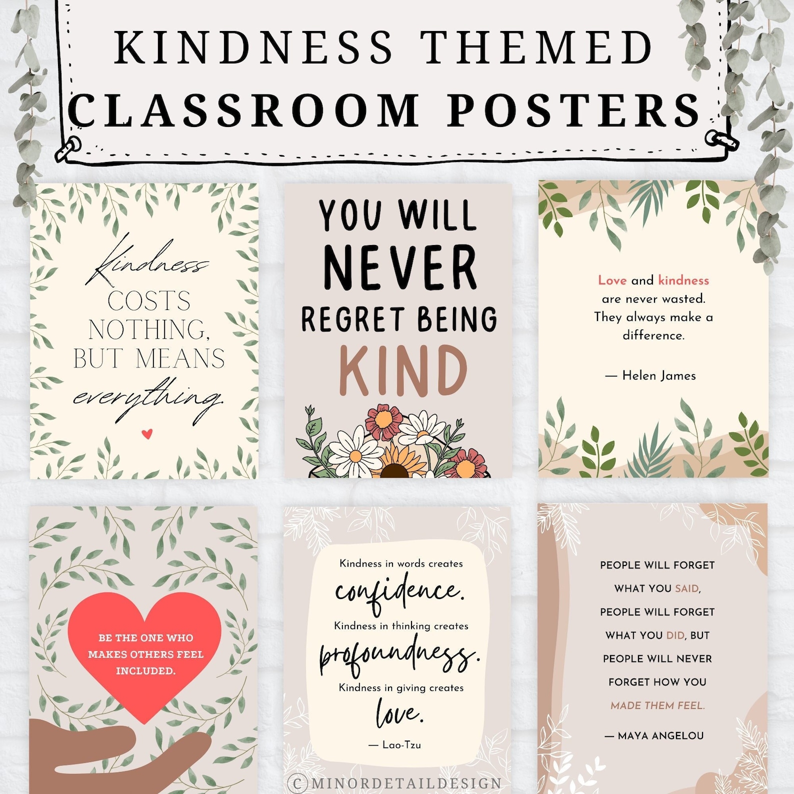 Boho Classroom Posters Kindness Posters for Classroom - Etsy Canada
