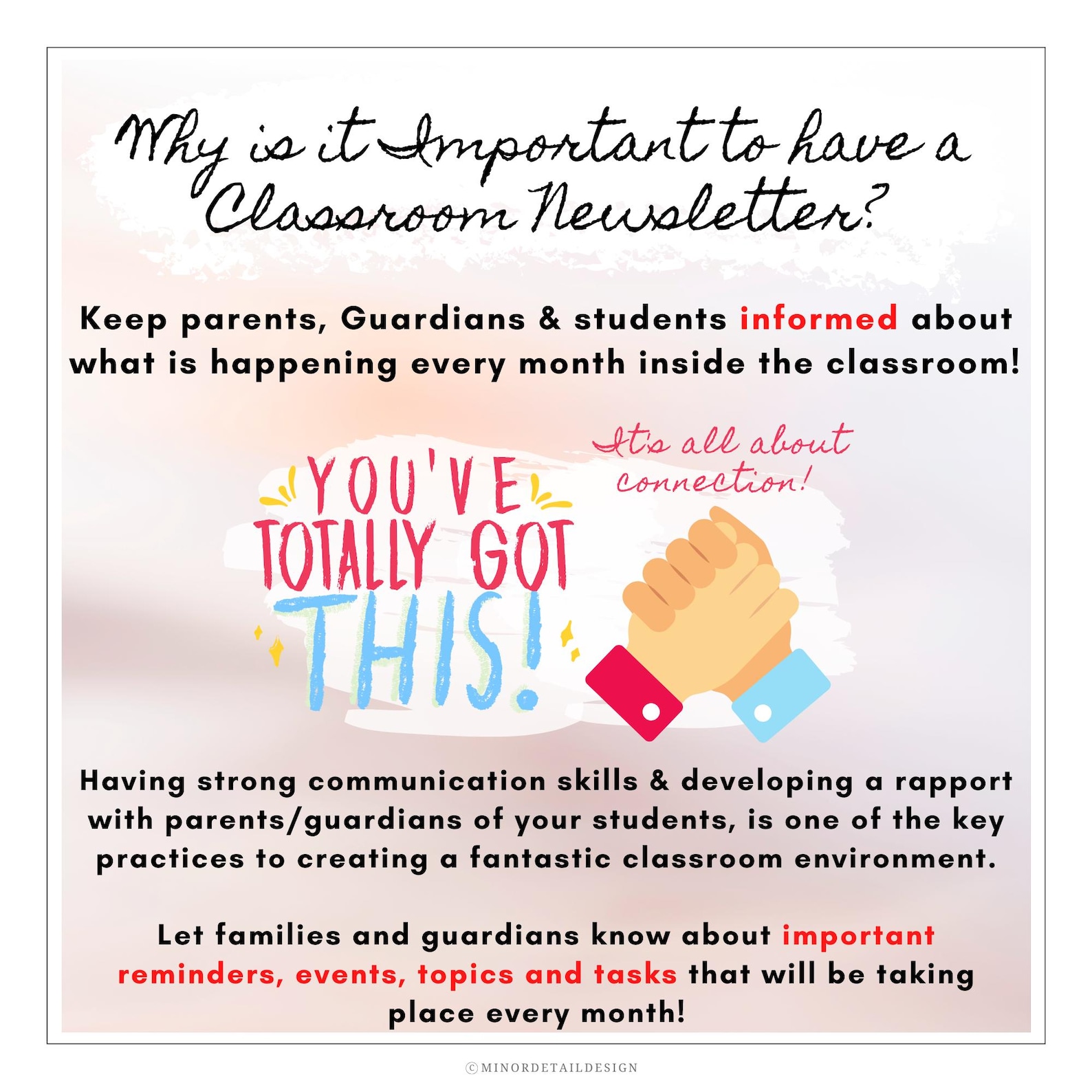 EDITABLE School Newsletter, Monthly Classroom Newsletter, 12 Month ...