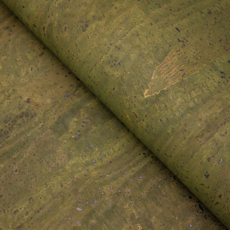 Dark GREEN Portuguese Cork Fabric COF-124 - Etsy