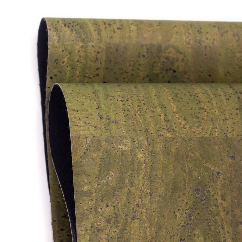 Dark GREEN Portuguese Cork Fabric COF-124 - Etsy