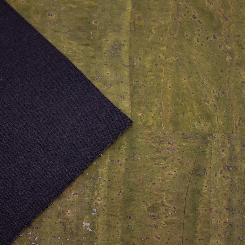 Dark GREEN Portuguese Cork Fabric COF-124 - Etsy
