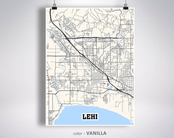 Lehi Ut Map | Etsy