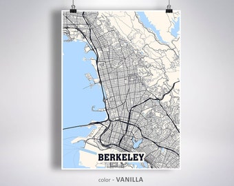Berkeley Skyline Poster Art Print California CA | Etsy