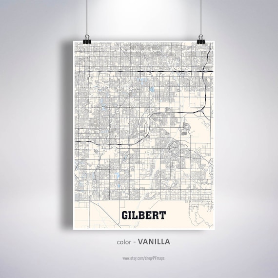 Old Town Of Gilbert Az Map