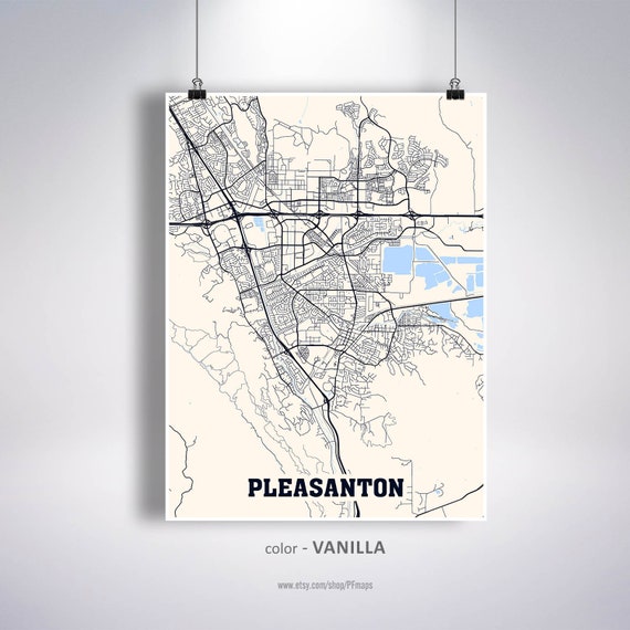 Map Of Roads In Pleasanton