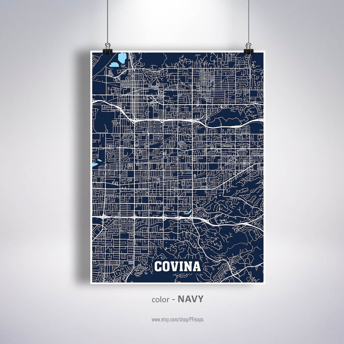 Covina Map Print Covina City Map California CA USA Map - Etsy