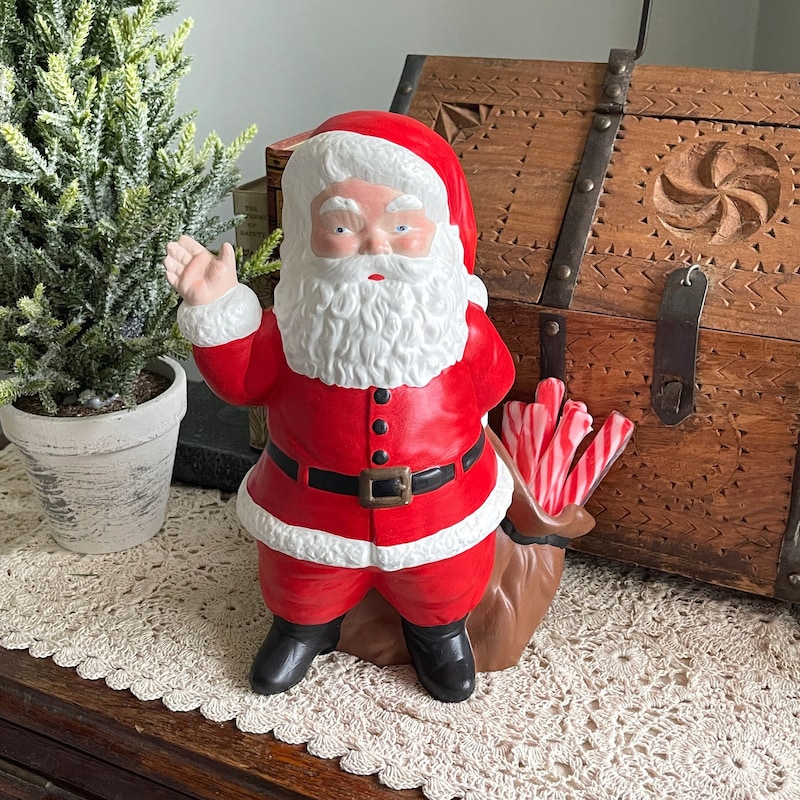 Ceramic Santa - Etsy
