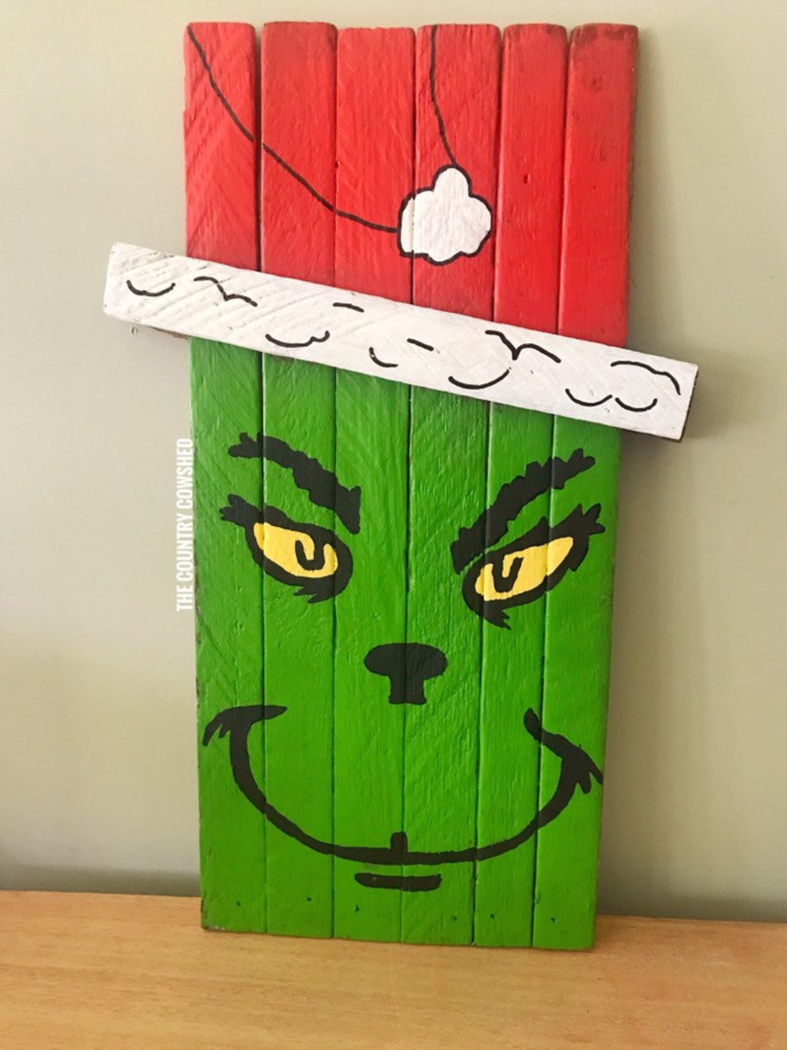 Grinch Yard Art, Halloween Yard Art, Reversible Fall Winter Decor, Fall ...