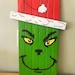 Grinch Yard Art, Halloween Yard Art, Reversible Fall Winter Decor, Fall ...
