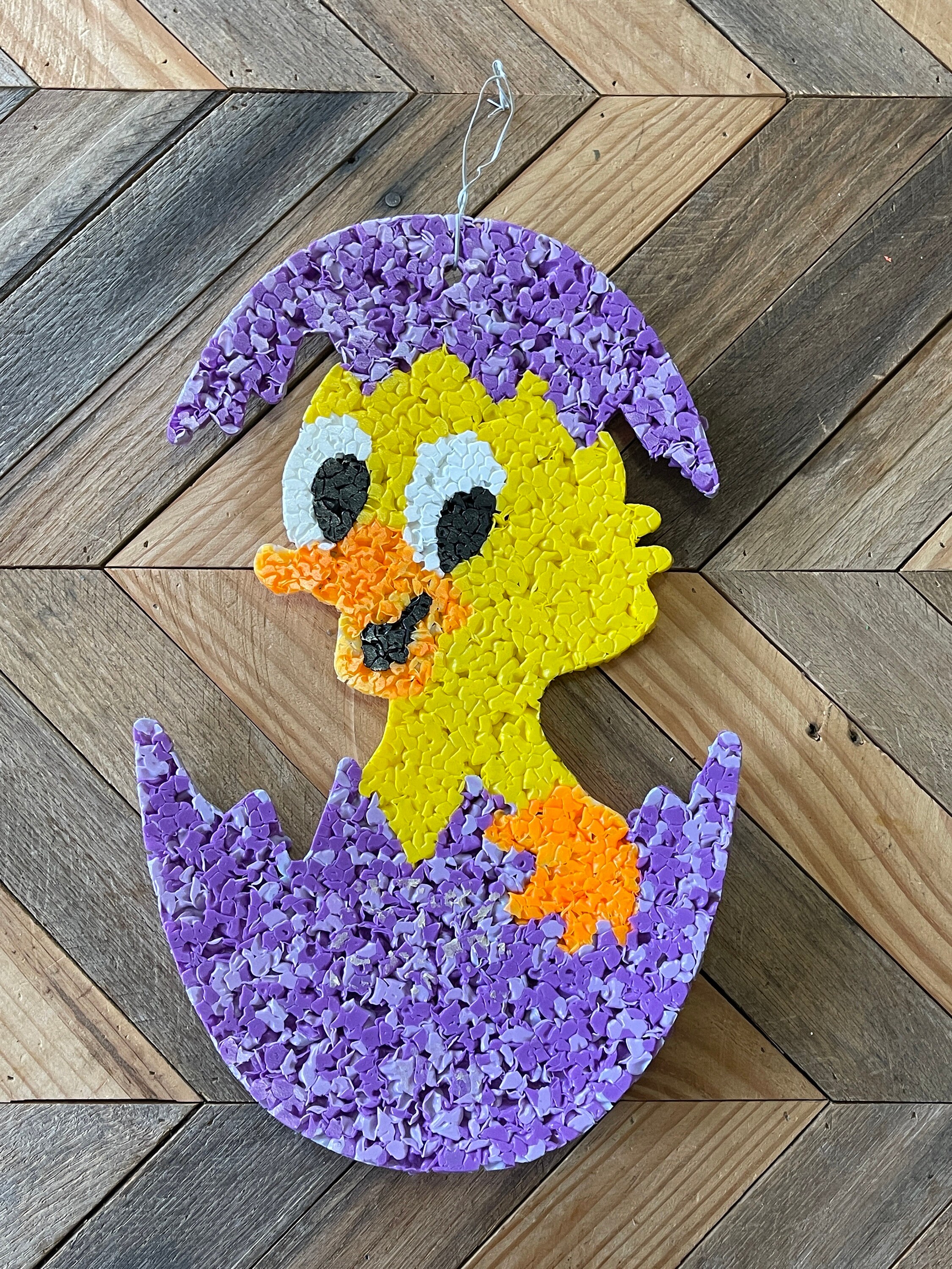 Baby Duck Popcorn, Popcorn Duck, Duck in Purple Egg, Vintage Door ...