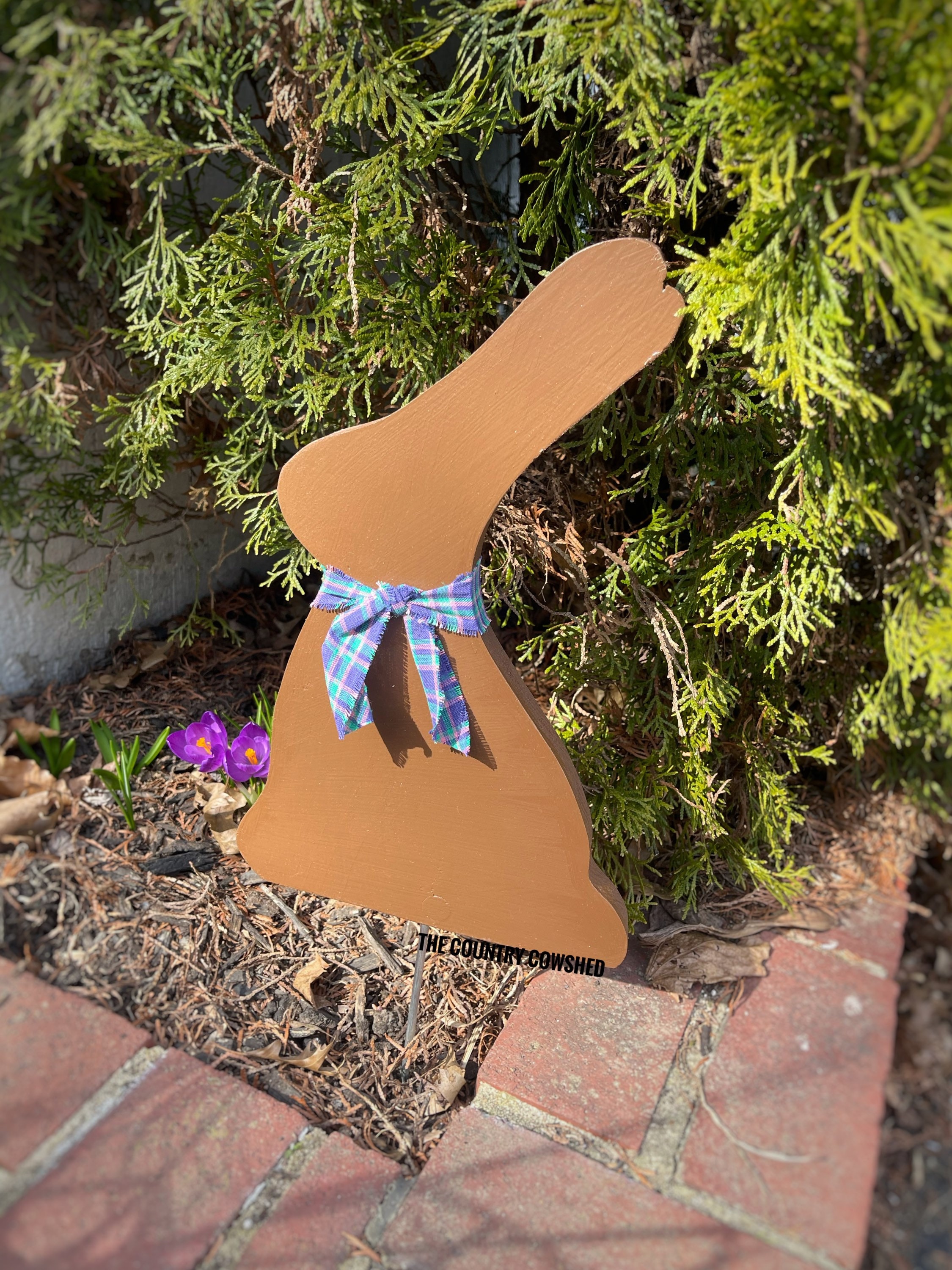 Bunny Garden Stakes Spring Yard Stakes Outdoor Bunny | Etsy