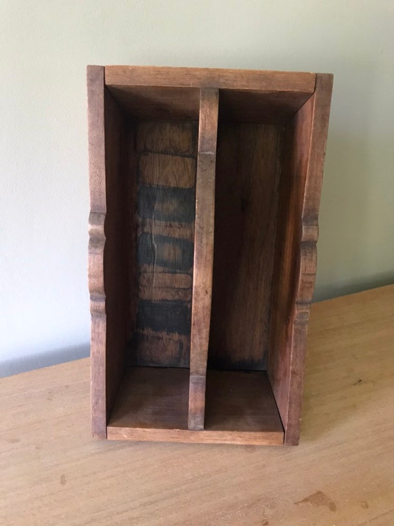 Rustic Wood Tote Wooden Tote With Horseshoe Handles - Etsy