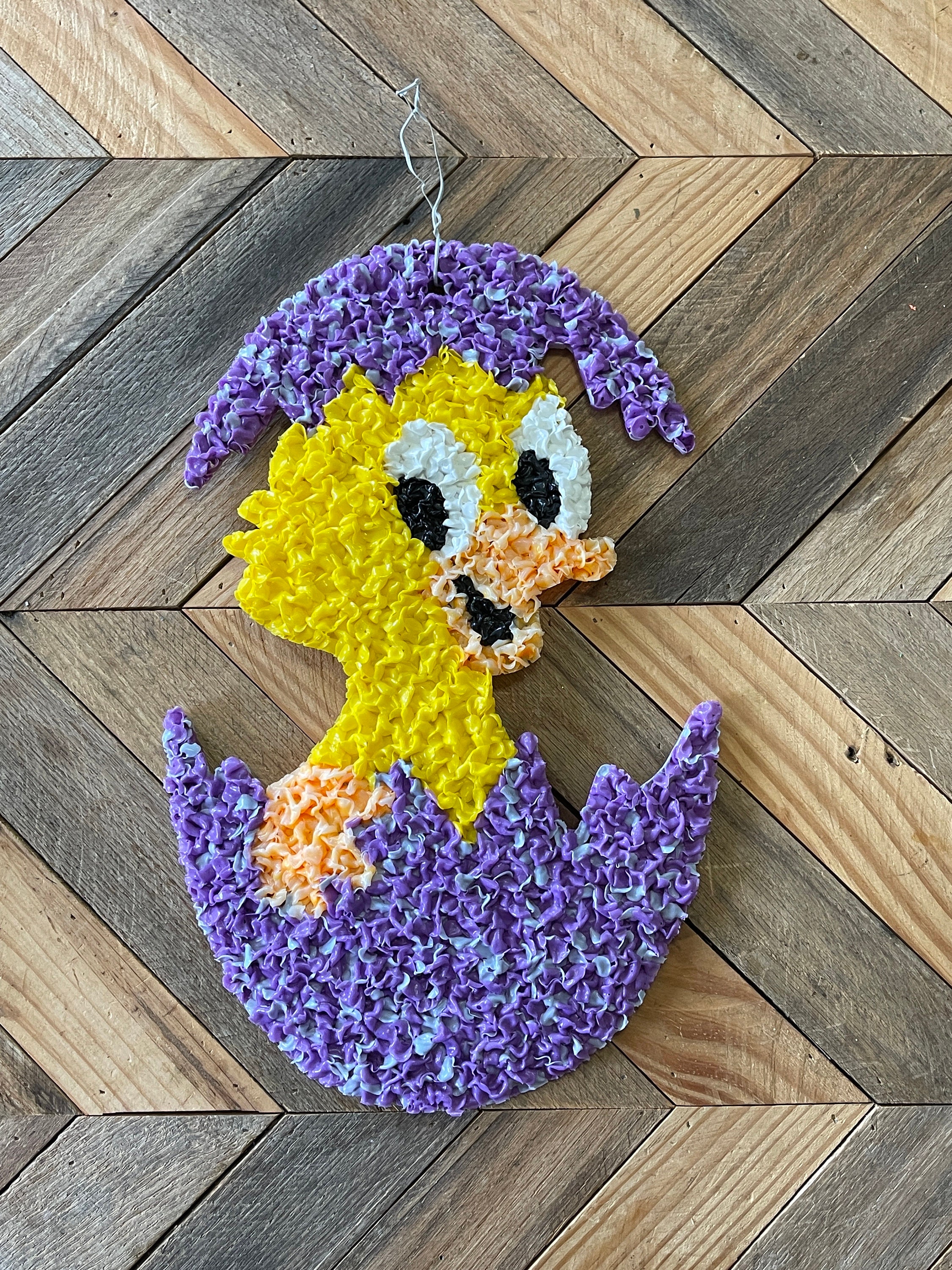 Baby Duck Popcorn, Popcorn Duck, Duck in Purple Egg, Vintage Door ...