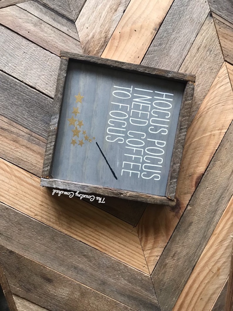 Hocus Pocus I Need Coffee to Focus Coffee Sign Hocus Pocus - Etsy