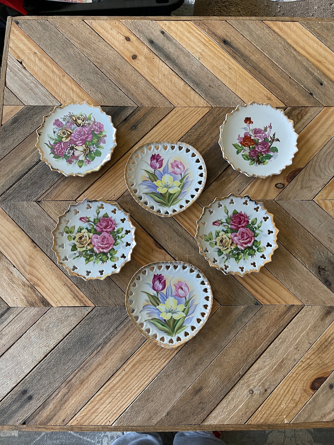 Vintage Tea Bag Holders, Vintage Appetizer Plates, Tea Lover Gift ...