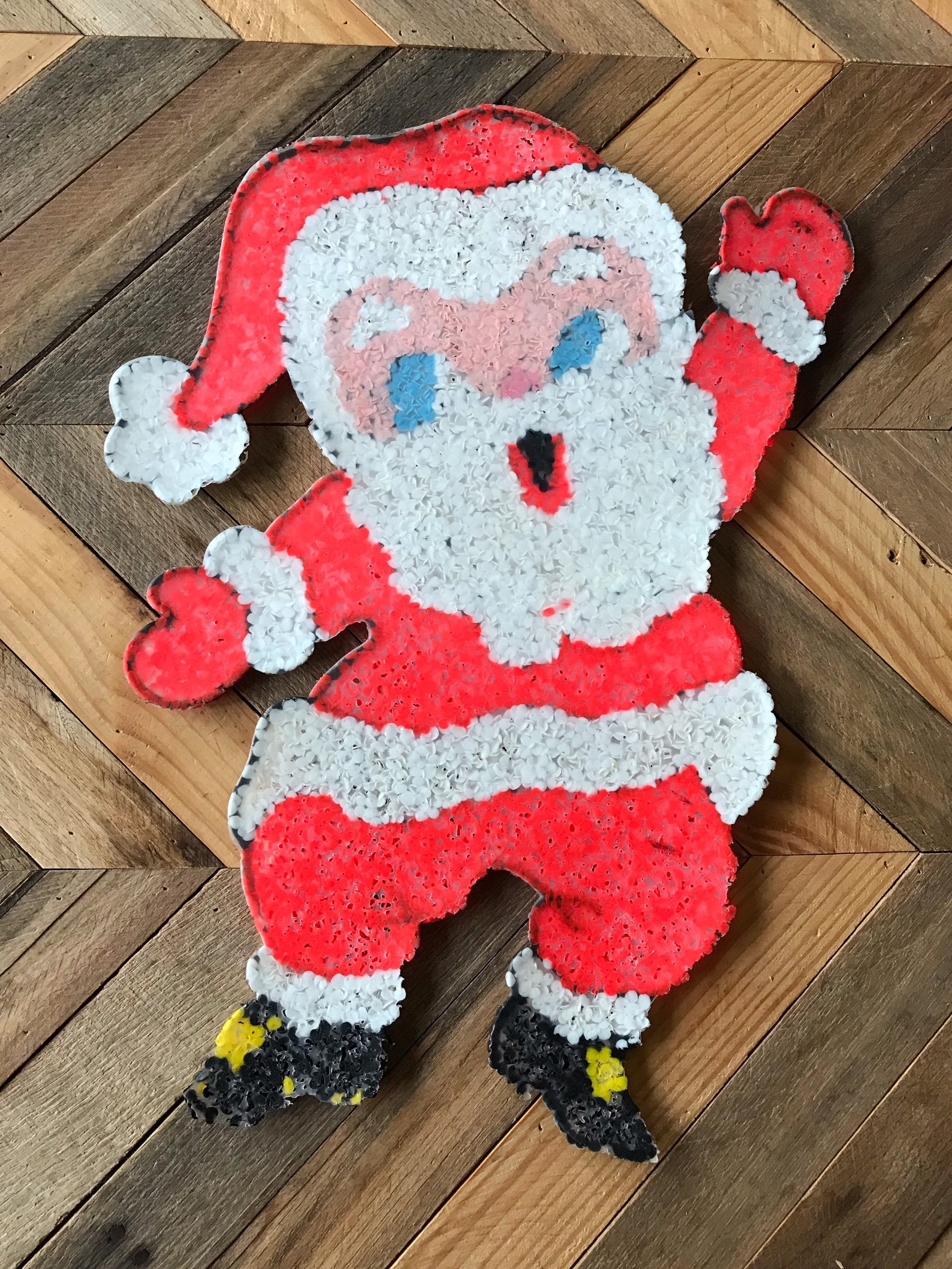 Vintage Santa Popcorn, Vintage Door Decorations, Popcorn Santa, Melted ...