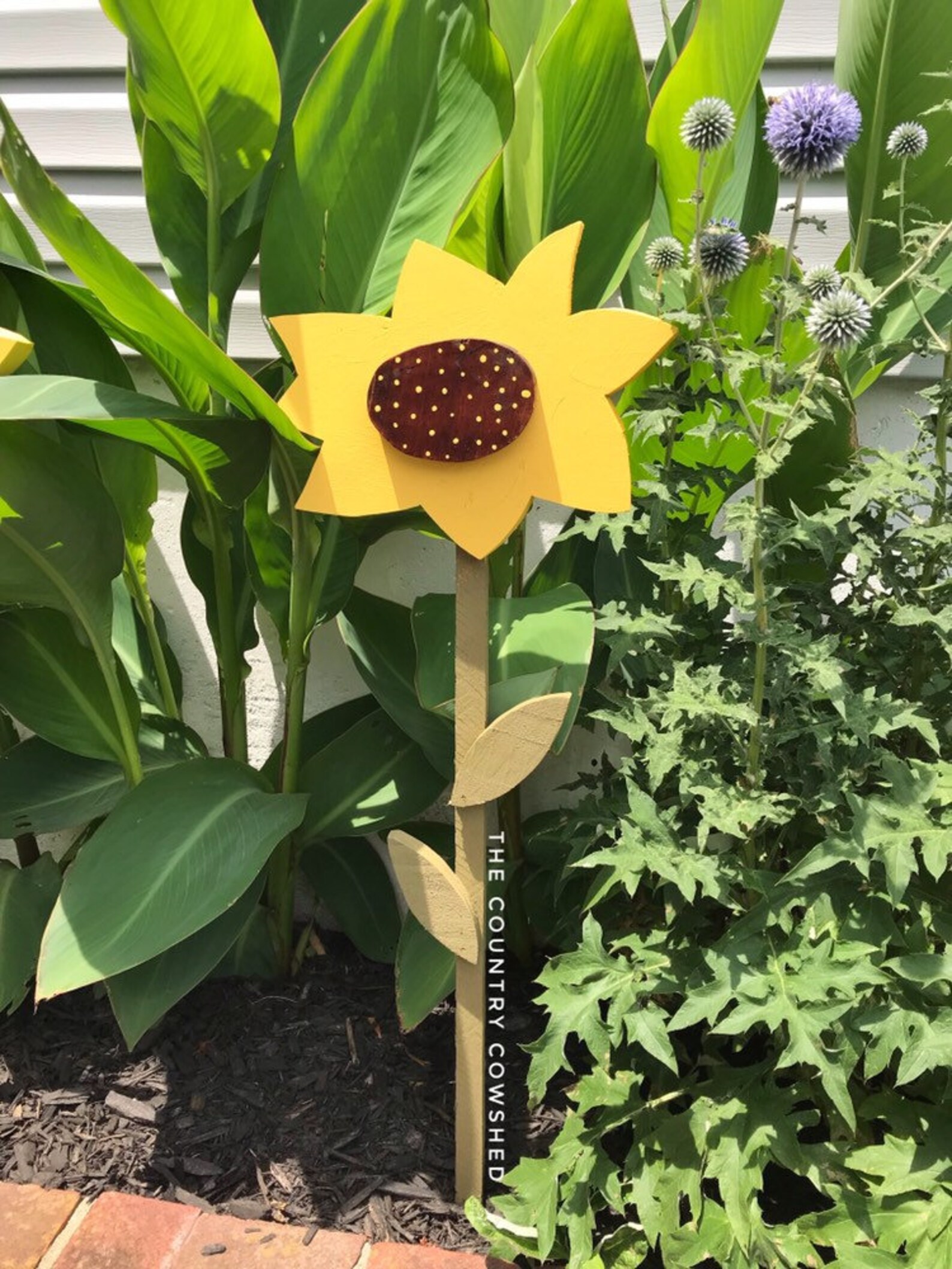 Sunflower Yard Stakes Summer Yard Stakes Wood Stakes Fall - Etsy