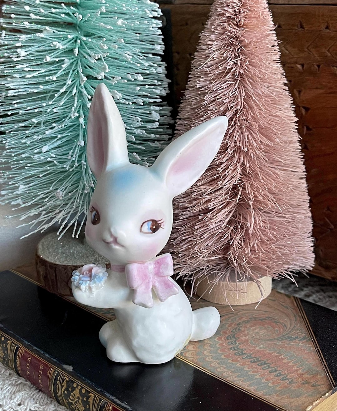 Vintage Lefton Bunny, Small Anthropomorphic Bunny, Lefton, Small Bunny ...