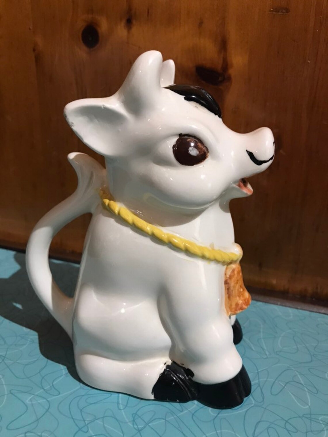 Vintage Bull Pitcher White Cow Creamer Ceramic Cow Pitcher | Etsy