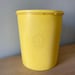 Vintage Yellow Tupperware Canister With Lid - Etsy