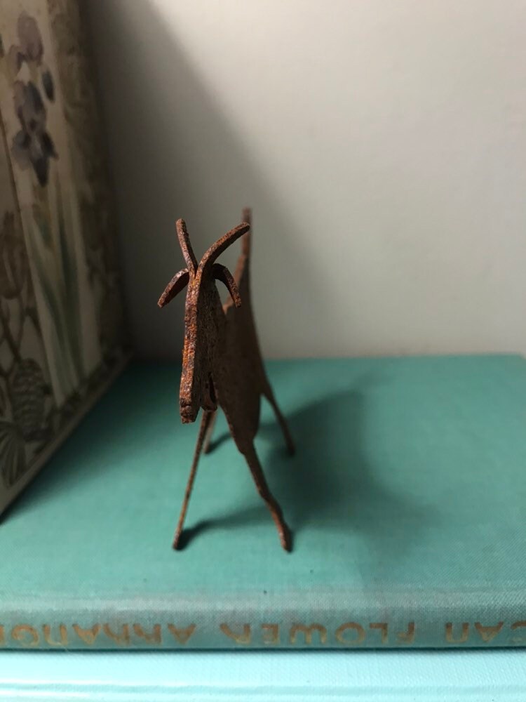 Rusty Goat Goat Decor Small Rusty Metal Goat Goat Lover - Etsy