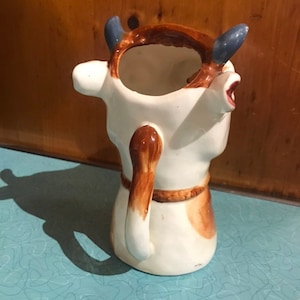 Vintage Cow Pitcher, Ceramic Creamer, Cow Pitcher, Farmhouse Kitchen ...