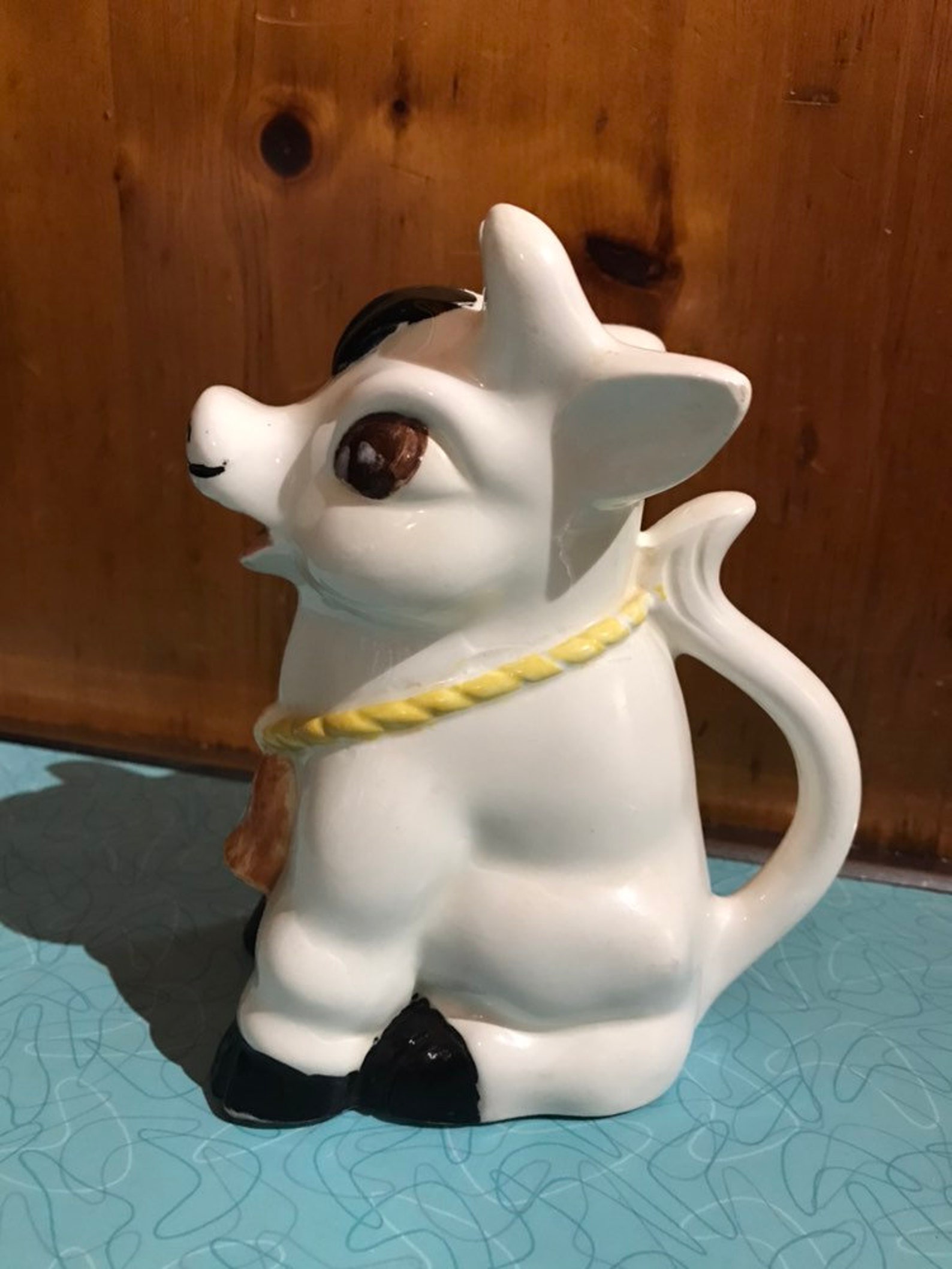 Vintage Bull Pitcher White Cow Creamer Ceramic Cow Pitcher | Etsy