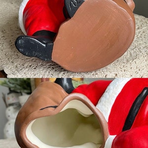 Vintage Ceramic Santa, Vintage Santa, Large Ceramic Santa With Sack ...