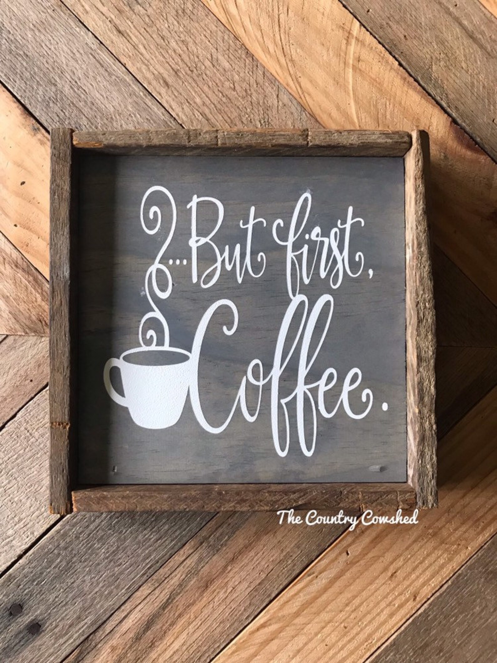 But First Coffee Sign Coffee Bar Sign Wooden Sign Farmhouse - Etsy