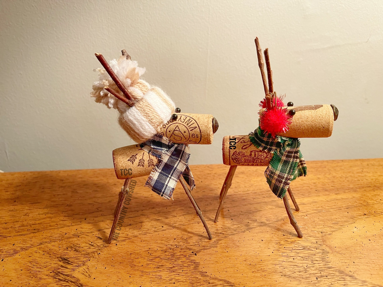 Wine Cork Reindeer, Cork Reindeer, Wine Cork Decor, Christmas Cork ...