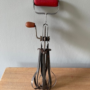 Vintage Hand Mixer, Red Handled Mixer, Vintage Mixer, Metal Hand Mixer ...