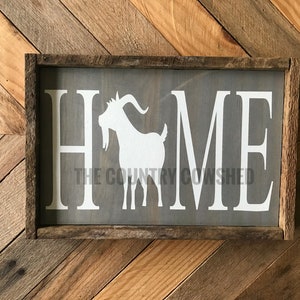 Love Goat Sign, Wooden Goat Sign, Goat Racing, Goat Home Sign ...