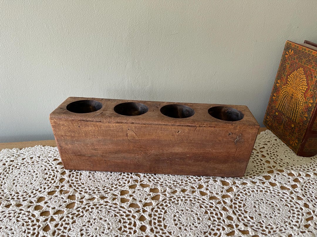 Vintage Sugar Mold, Wooden Sugar Mold, Unique Wooden Shelf, Sugar Molds ...