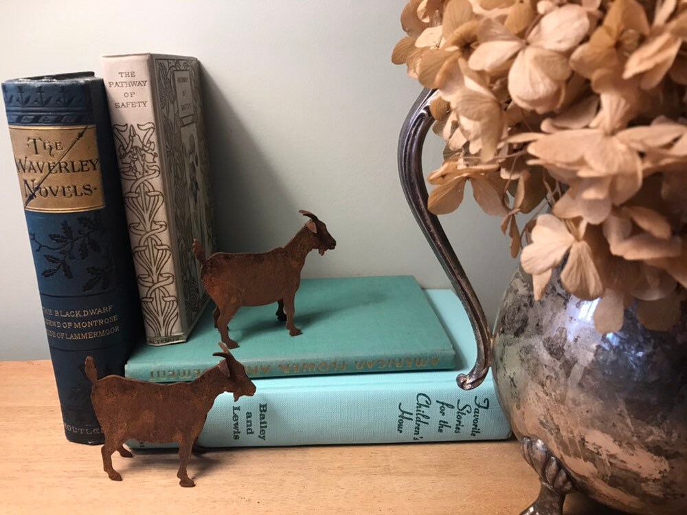 Rusty Goat Goat Decor Small Rusty Metal Goat Goat Lover - Etsy