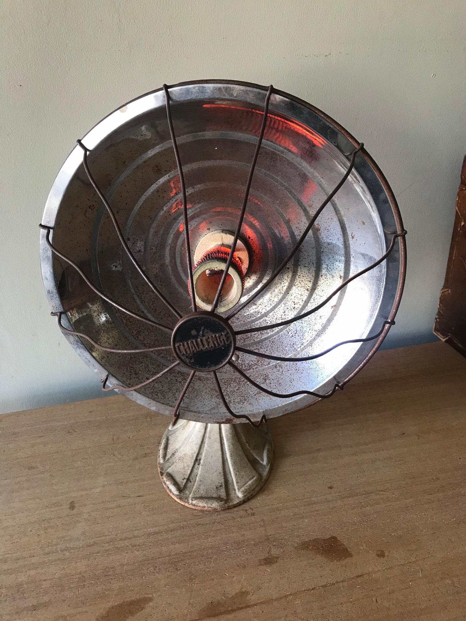 Vintage Heater, Challenge Electric Heater, Working Vintage Electric ...